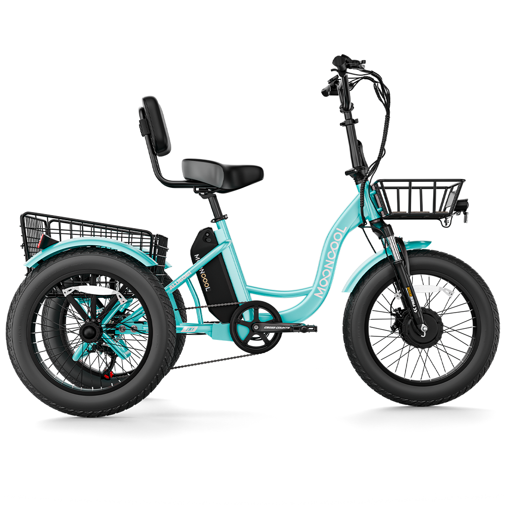 Sturdy & Stable TK1 FAT20 Fat Tire Electric Trike | All-Terrain ...